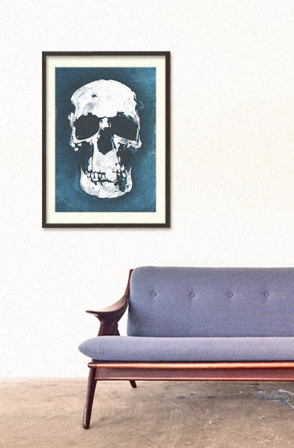 poster sherlock skull poster wall art skull sherlock print