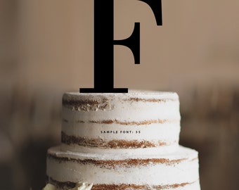 Letter f cake topper | Etsy