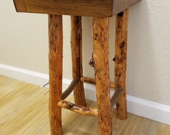 Rustic end table | Etsy