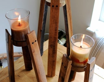 Whiskey barrel stand | Etsy