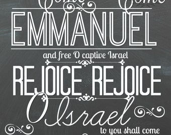O come emmanuel | Etsy