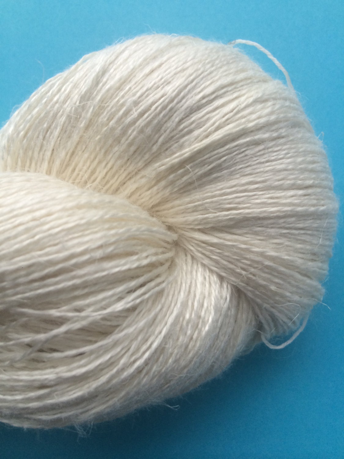 LACE Silk Linen Undyed Yarn 2 Ply Undyed Lace Yarn Lace