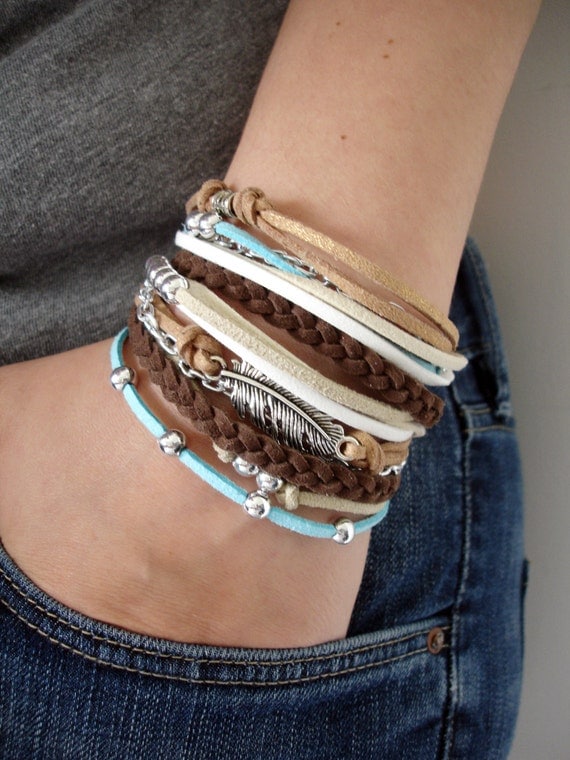 Stacked Bracelet Wrap Boho Bracelet Set Bohemian