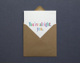 Funny support card | Etsy