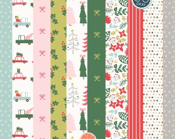 Christmas Digital Clip Art 17 Hand Drawn Illustrations