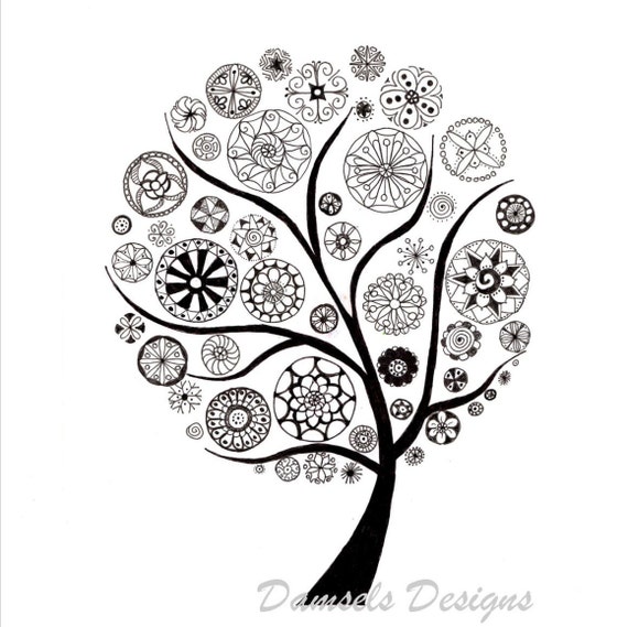 Mandala Tree Illustration