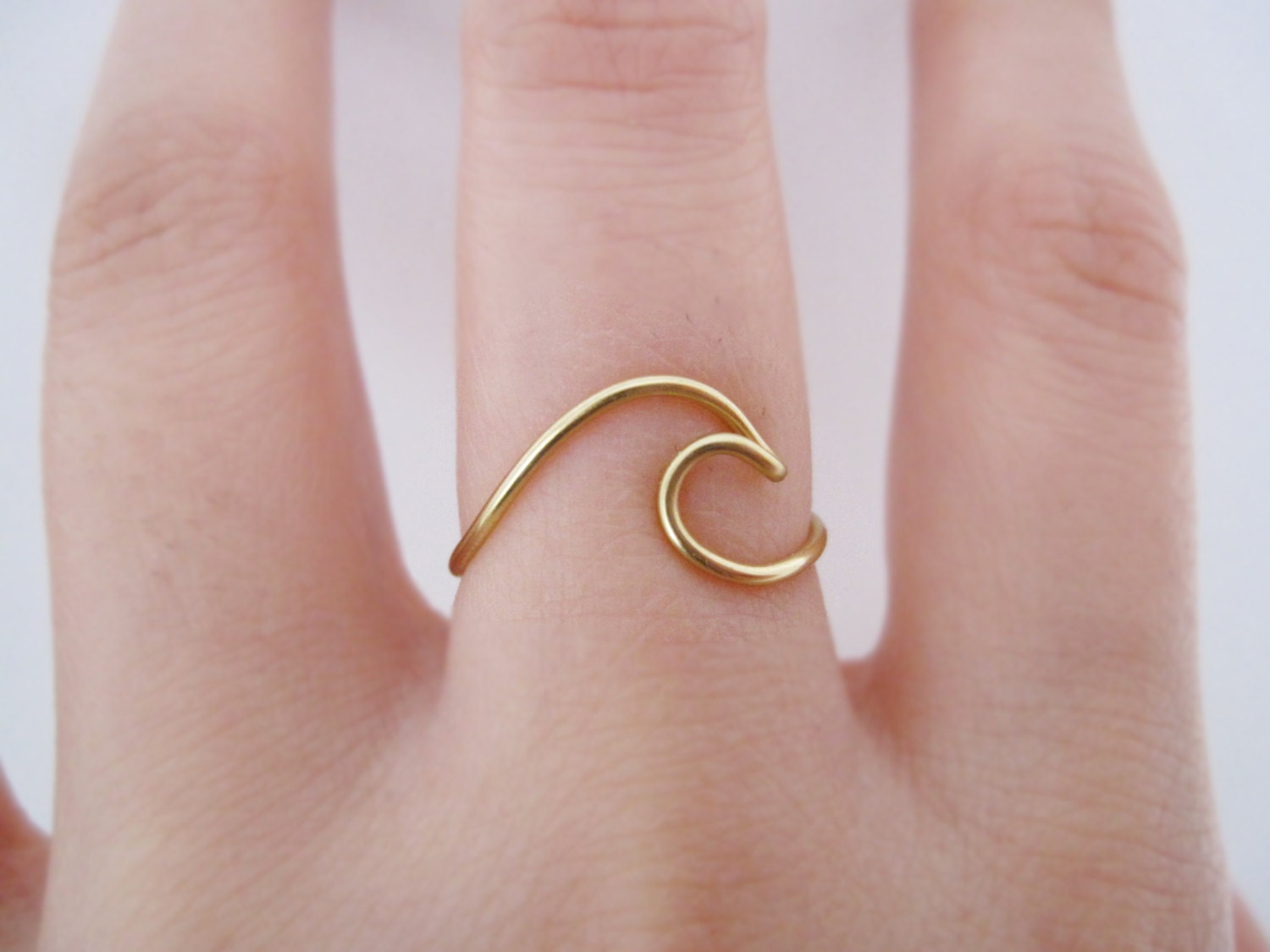 Wave Ring// gold wave ring ring wave ocean ring by TheHumbleRing