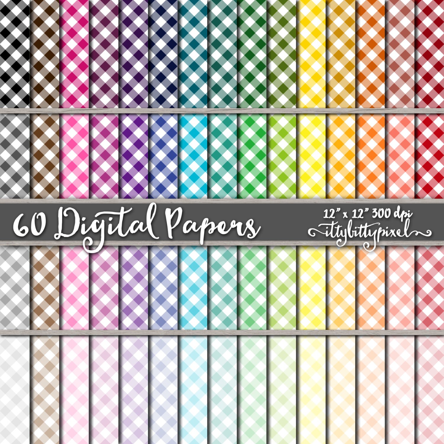 Gingham Scrapbook Paper Gingham Scrapbooking Paper Gingham
