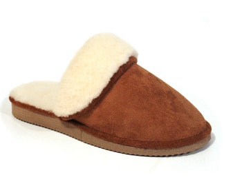 Sheepskin slippers | Etsy