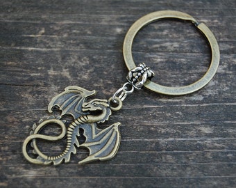 Dragon keychain | Etsy