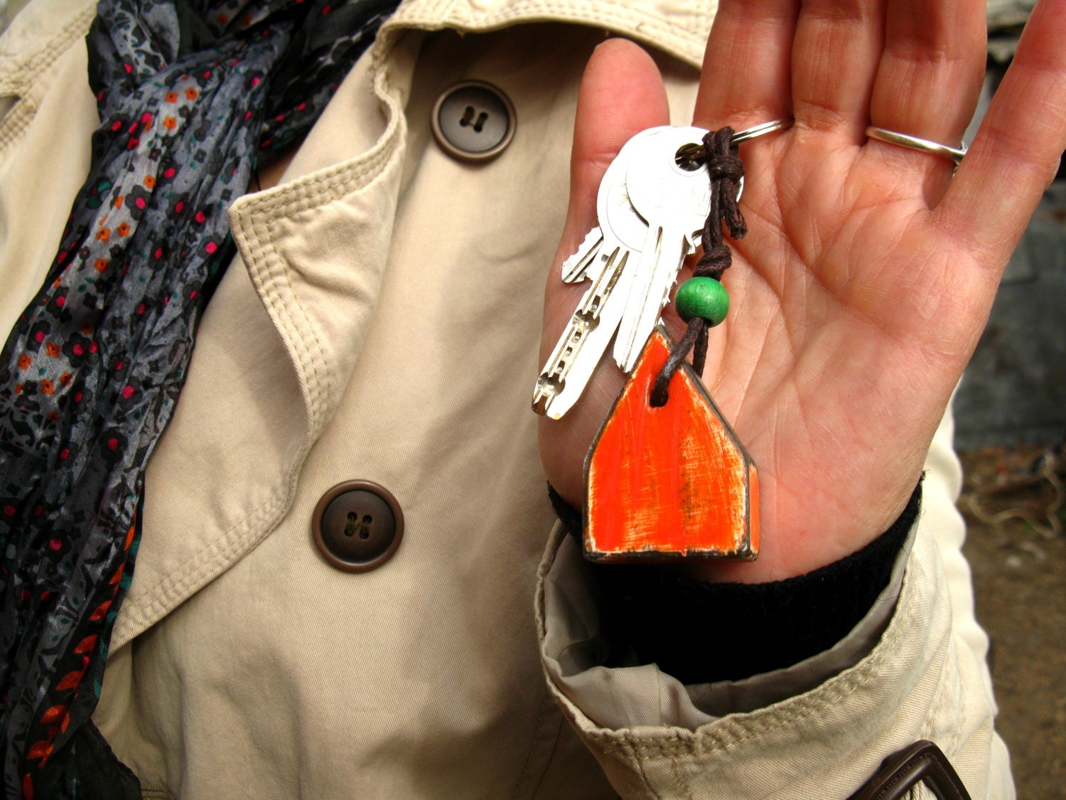 Wooden Home. Keychain house. Wooden house .Wooden by NelliNell