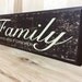 Family sign always and forever wood sign uplifting wall