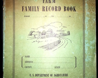 Farm record book | Etsy