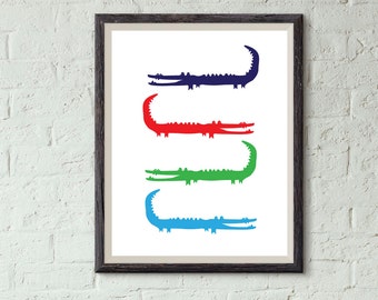 Crocodile nursery | Etsy