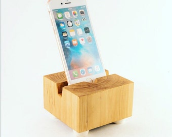 Wood phone dock | Etsy