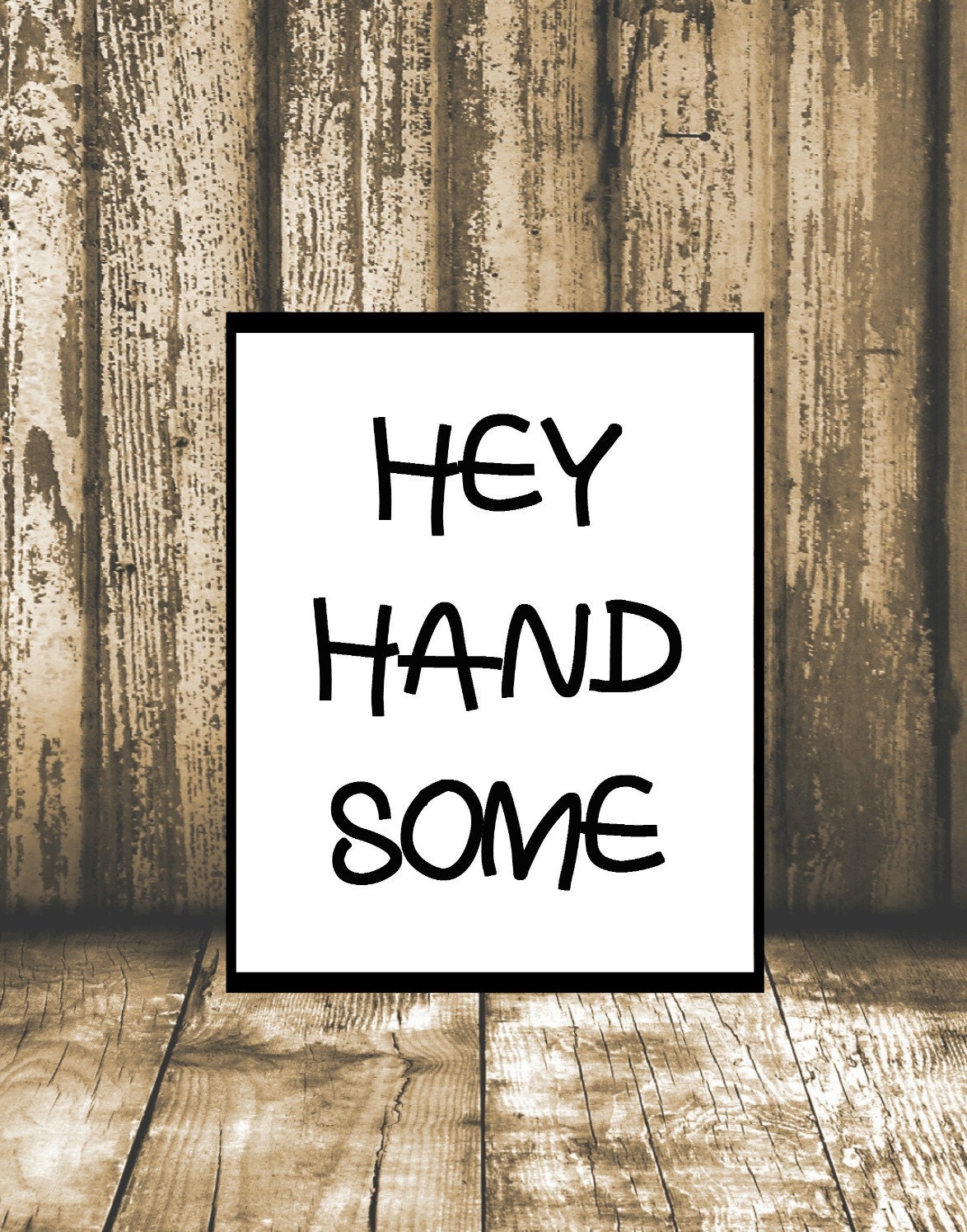 hey handsome-nursery word art printable-baby boy room-nursery