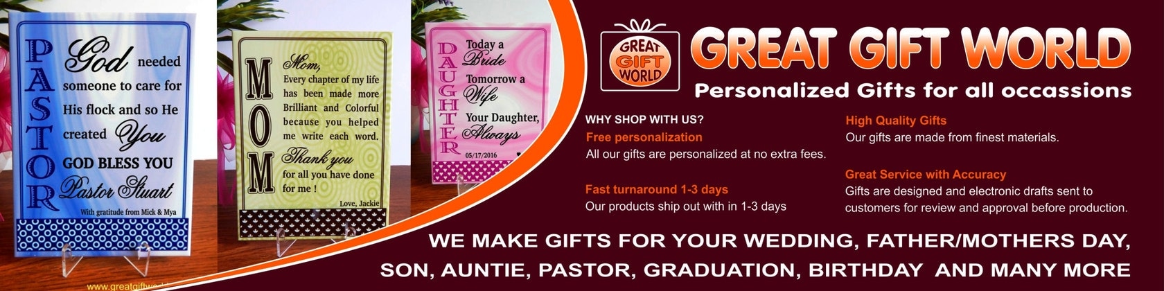 Thank you so much for visiting Great Gift World by GreatGiftWorld