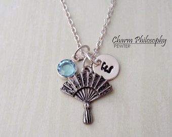 Japanese fan charm | Etsy