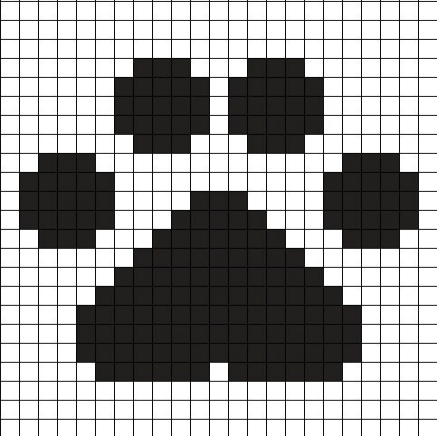 Paw Print Pixel Blanket