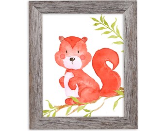 Forest friends art | Etsy