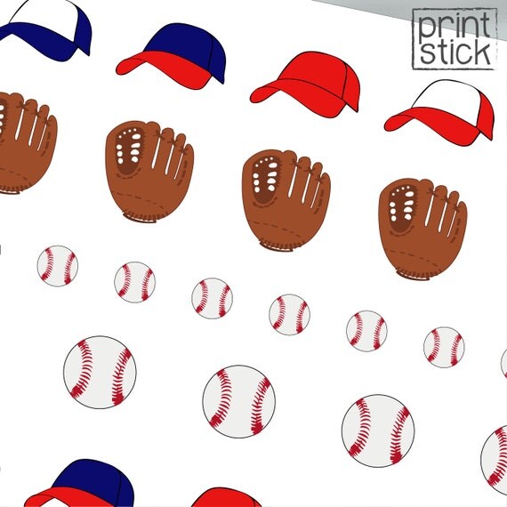 Baseball Planner Stickers PRINTABLE JPG Keep track of