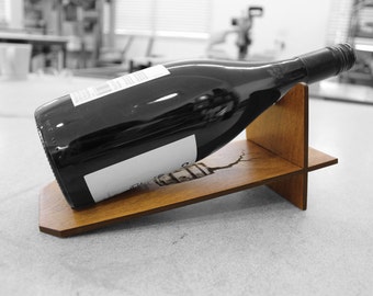 Wine bottle display | Etsy