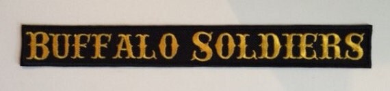 BUFFALO SOLDIERS Custom Patch Two Sizes by BuffaloSoldierShop