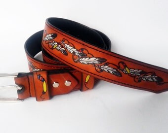 Leather pyrography | Etsy