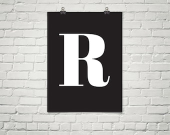 Bold letter r | Etsy