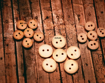 Wooden button | Etsy