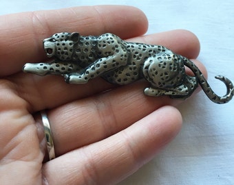 Leopard brooch pin | Etsy