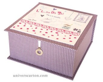 Cardboard tea box | Etsy