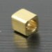 100 Raw Brass Square Cube Beads End Caps 2.0x2.0 mm 2mm