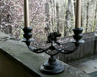 Gothic candle holder | Etsy