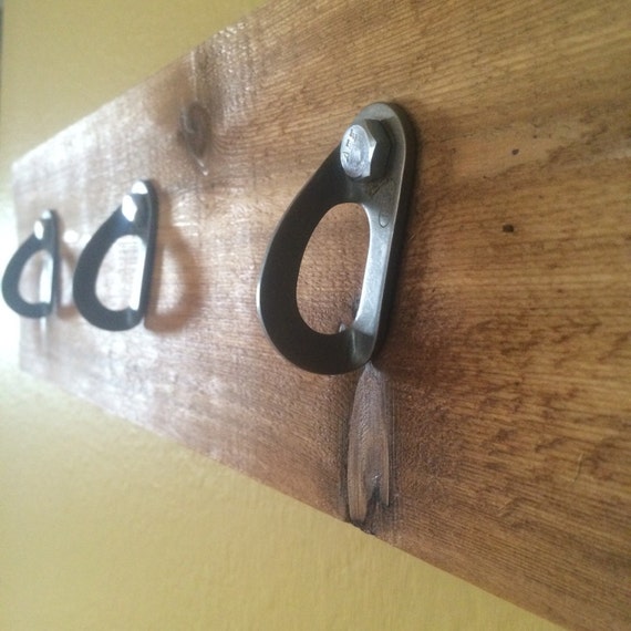 Upcycled Key Holder Made From Retired Rock Climbing Bolt