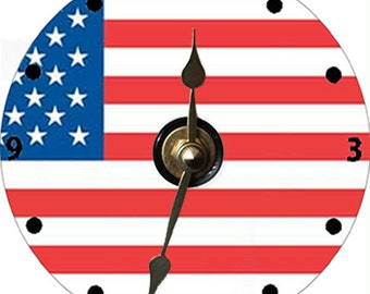 American flag clock | Etsy
