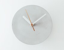 Unique concrete clock related items | Etsy