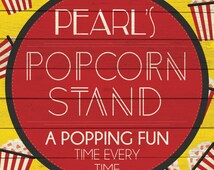 Unique popcorn stand related items | Etsy