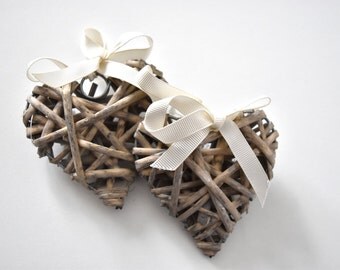 Items similar to Large Wicker Heart ~ Wedding Decor ~ Wall Hanging ...