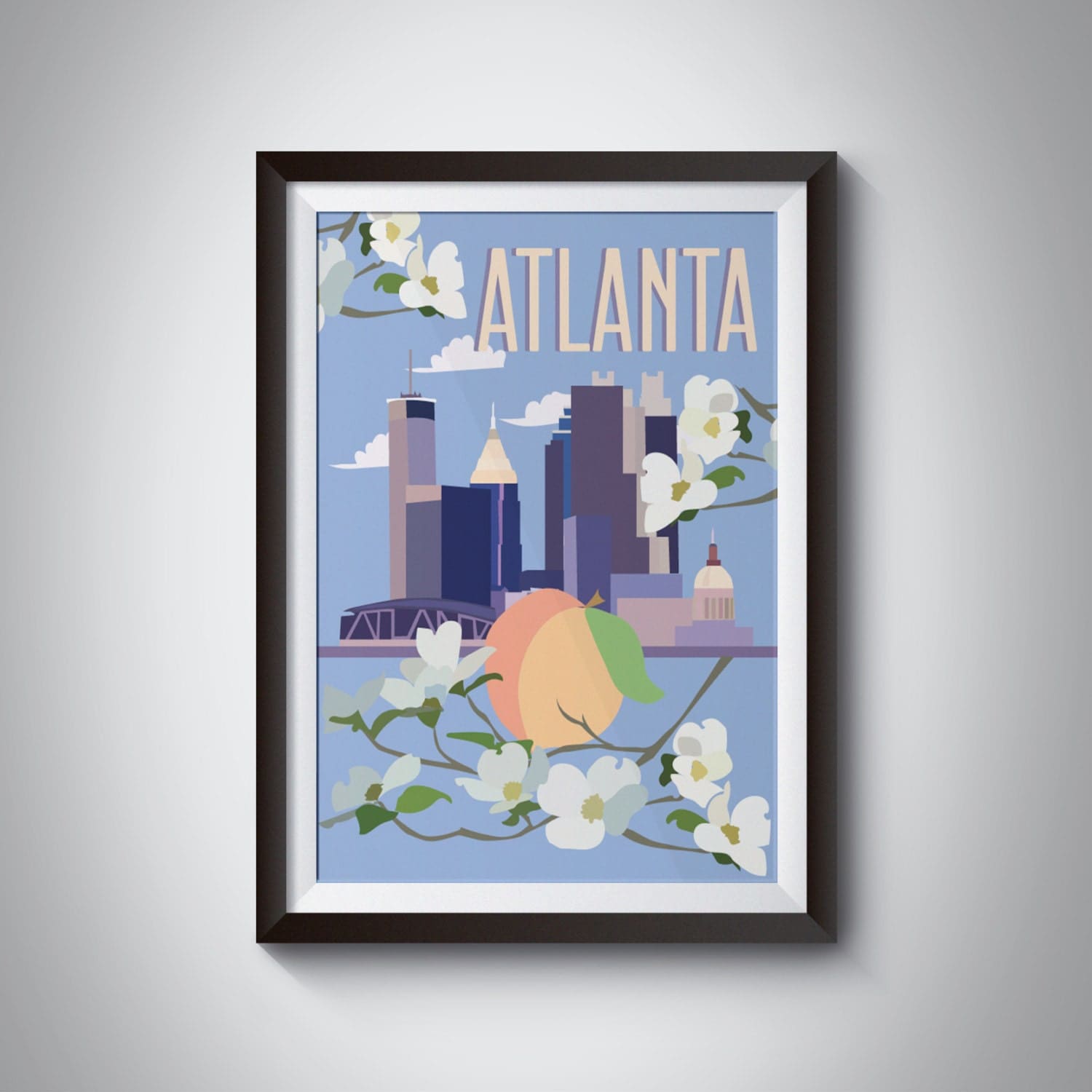 Atlanta Travel Poster Instant Download