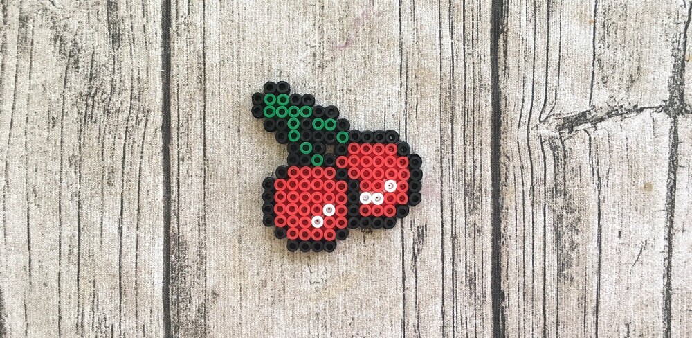 Pac Man Cherries Perler Bead Sprite