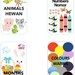 English/Spanish Poster Pack Numbers Animals Colours and