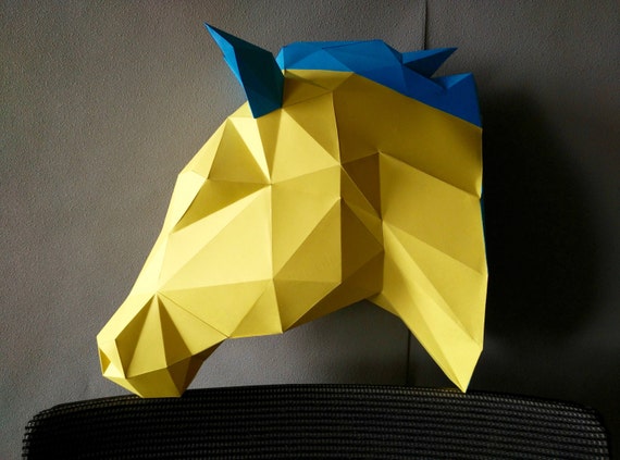 Horse DIY KIT/ Room Decor/ Paper Craft/ Wall Decor/ Paper