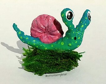 Polymer clay snail | Etsy