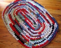 Unique oval rag rug related items | Etsy