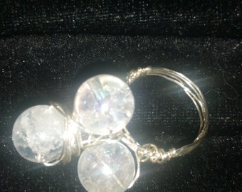 Rainbow quartz ring | Etsy