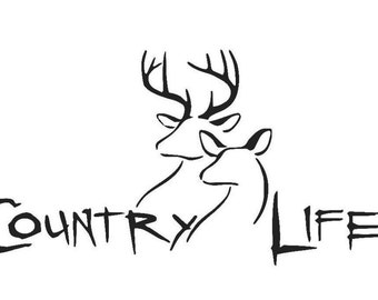 Country life decal | Etsy