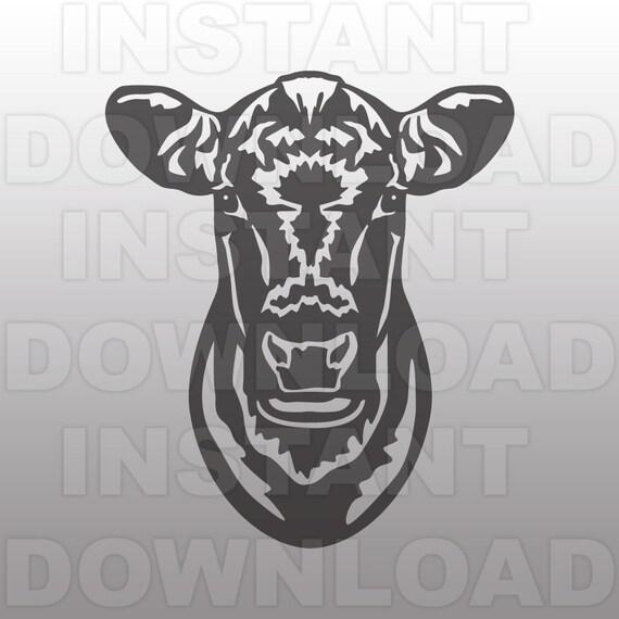 Show Heifer Face SVG FileCow SVG FileShow Life SVG