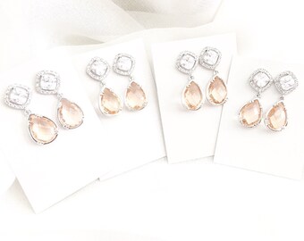 Blush earrings | Etsy