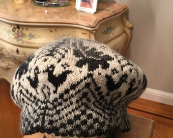 Hand knit wool tam by sierragm on Etsy